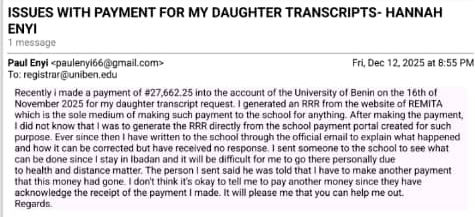 Remita Confirms Ibadan Pensioner’s N27,661 for Daughter’s Transcript ...