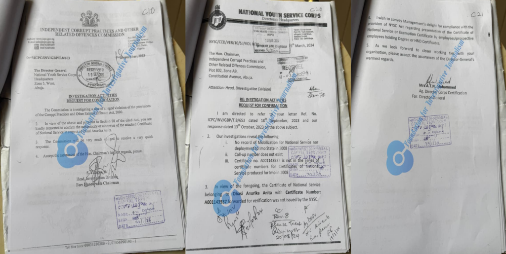 FIJ Exposed Anurika Anita for Forging UniPort Certificate to Get FCTA ...